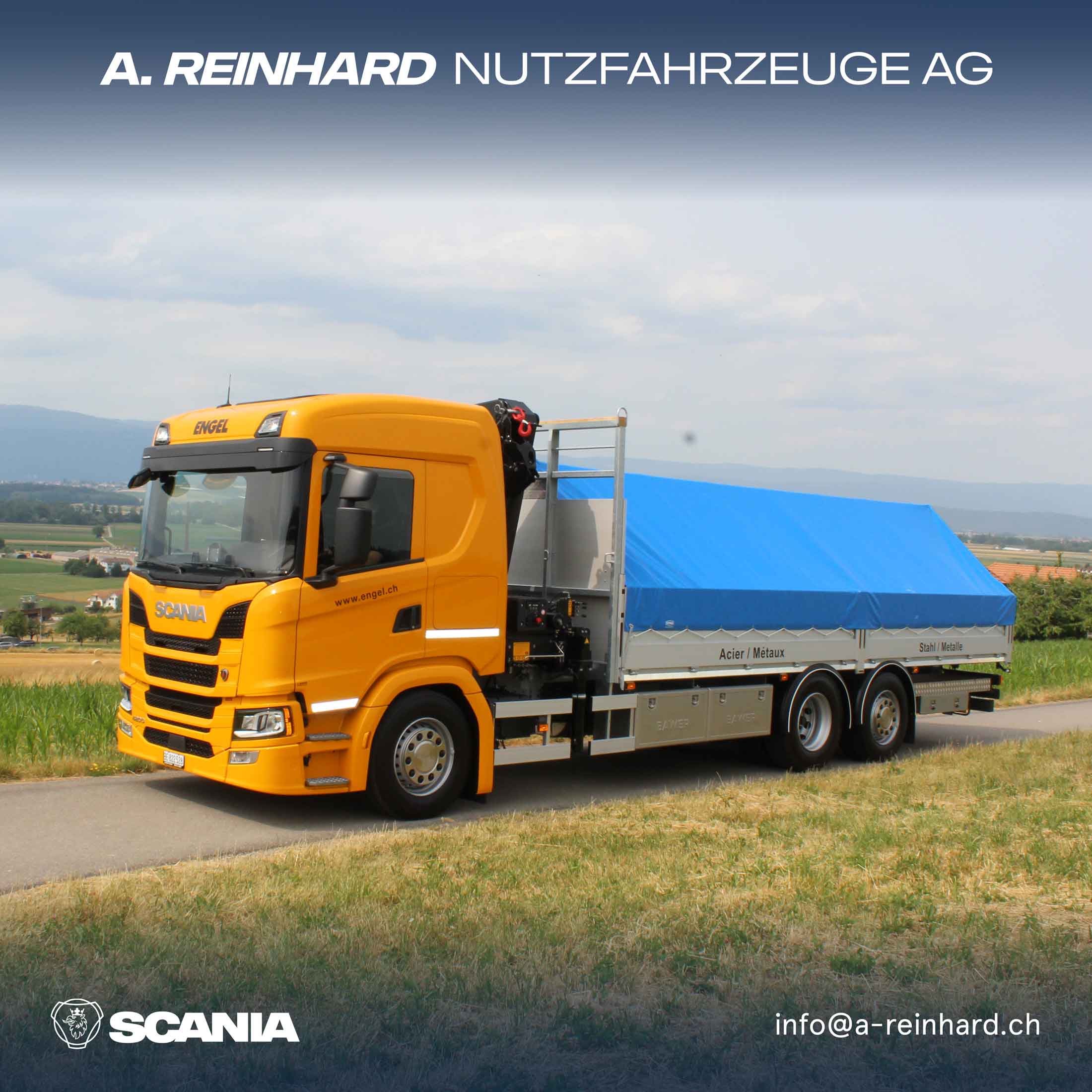 Engel mit neuem Scania G420 - A. Reinhard Nutzfahrzeuge AG